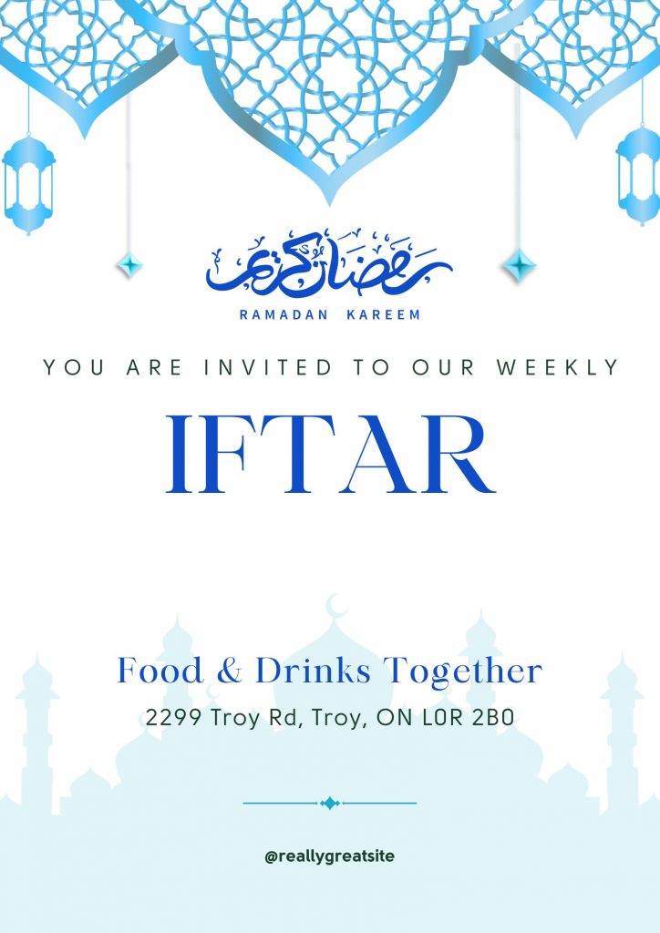 🕌 Weekly Iftar Dinners at Uyghur Mosque 🌙 – Uyghur Mosque